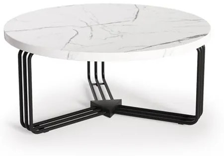 HALMAR ANTICA konferenční stolek bílý mramor