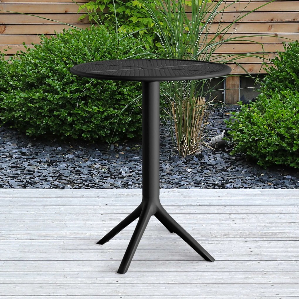 Kulatý stůl Lacota 60 cm - černá