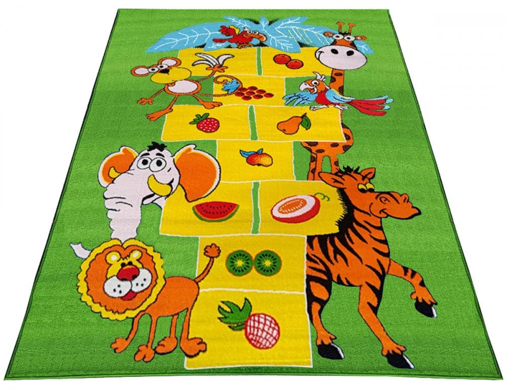 Dětský kusový koberec Bambi zelený, Velikosti 100x200cm