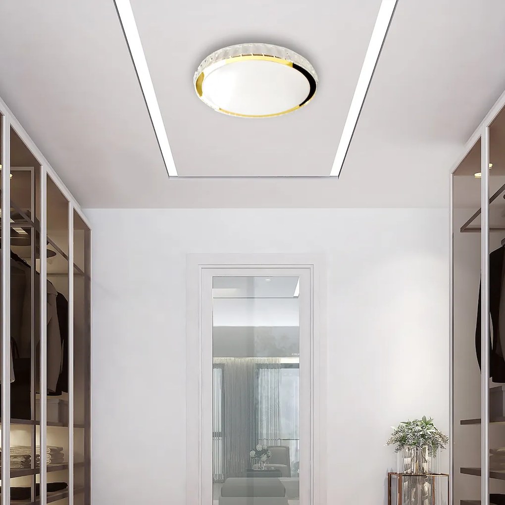 Stropní LED svítidlo Layla, 1x LED 50w, 3000-6000k, w/g, s ovladačem