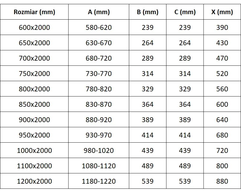 Mexen Exo, skládací sprchové dveře 95 cm, čiré sklo, zlatá, 816-095-000-50-00