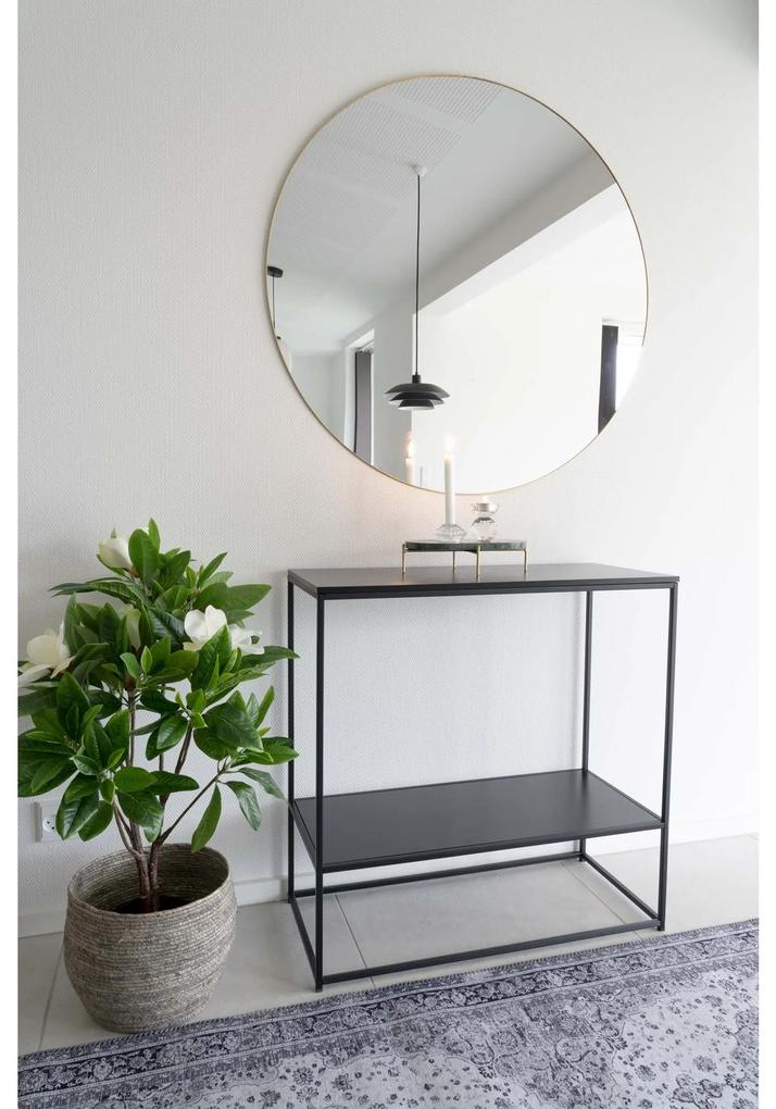 House Nordic Zrcadlo, ocel, mosazný vzhled, ø100 cm