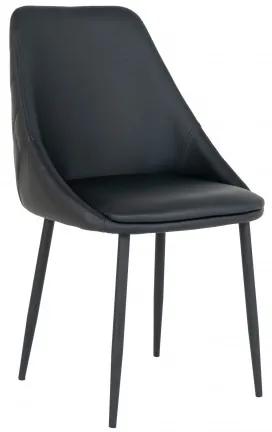 Jídelní židle PORTO PU kůže, černá House Nordic 1001271