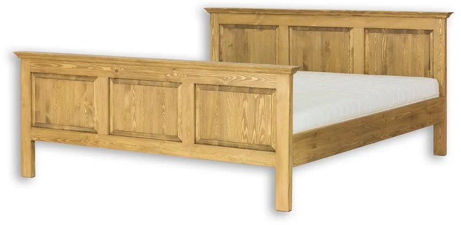 Massive home | Dřevěná postel Corona II BED02 Tmavý vosk 90 x 200 cm