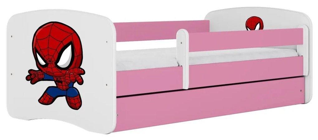 Dětská postel Babydreams superhrdina růžová