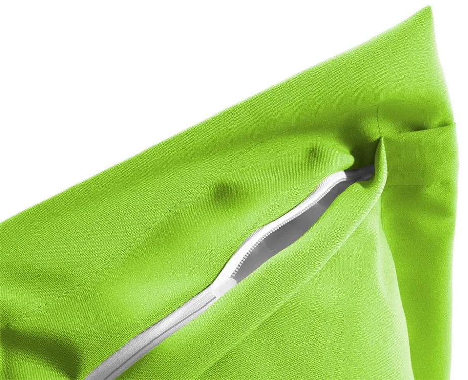 Biante Dekorační povlak na polštář s lemem Rongo RG-041 Zářivý zelený 40 x 40 cm