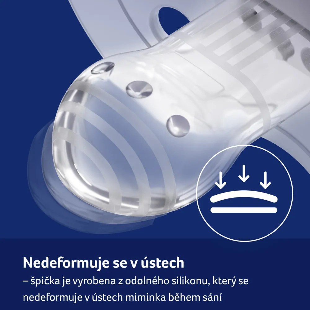 LOVI Dudlík silikonový dynamický CAPICHILL 0-6m 2ks kluk