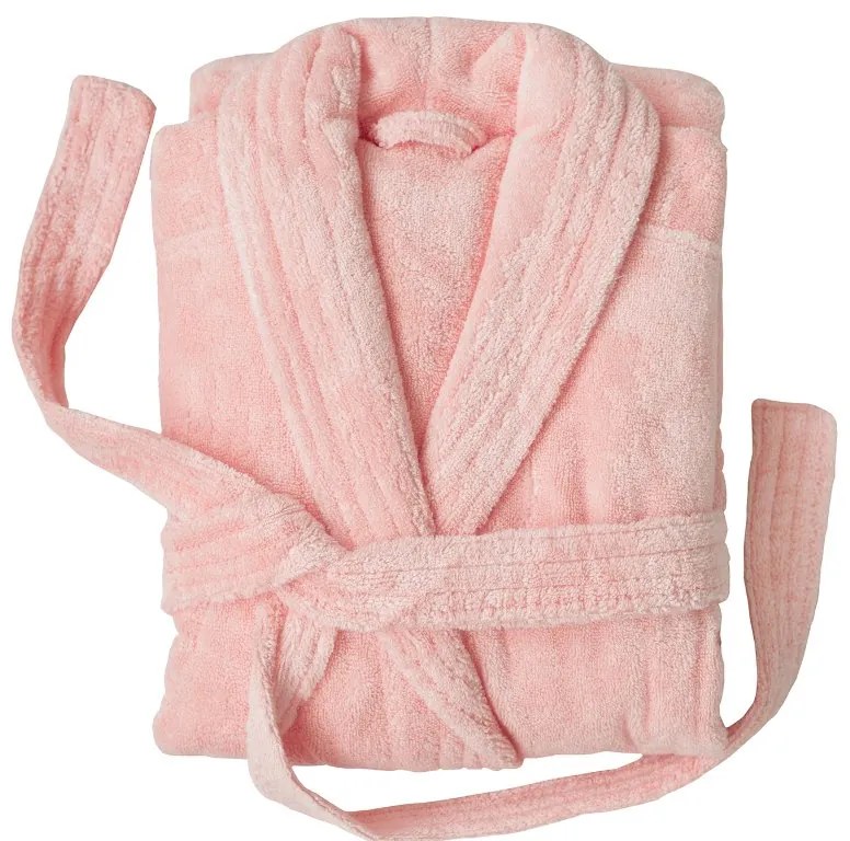 SCANquilt župan MODAL SOFT světle růžová župan S