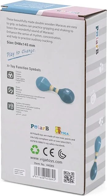 Dřevěná dvojitá rumbakoule Viga Slon