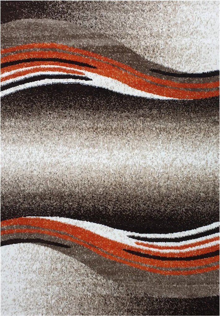 Spoltex, Kusový koberec Enigma New 307-78 orange, 200x290, oranžová, kancelář