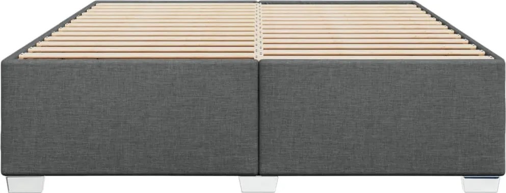 Rám postele bez matrace tmavě šedý 180 x 200 cm textil 3284493
