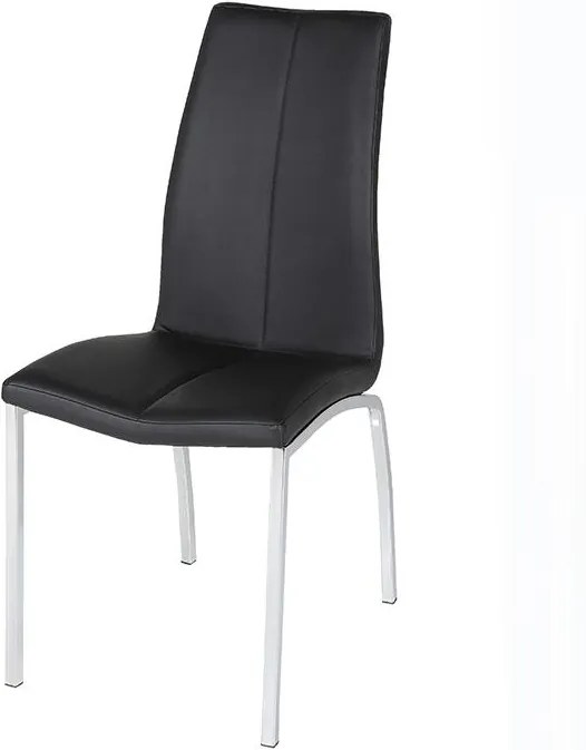 Design by scandinavia Jídelní židle Salome (SET 4 ks), černá 3726