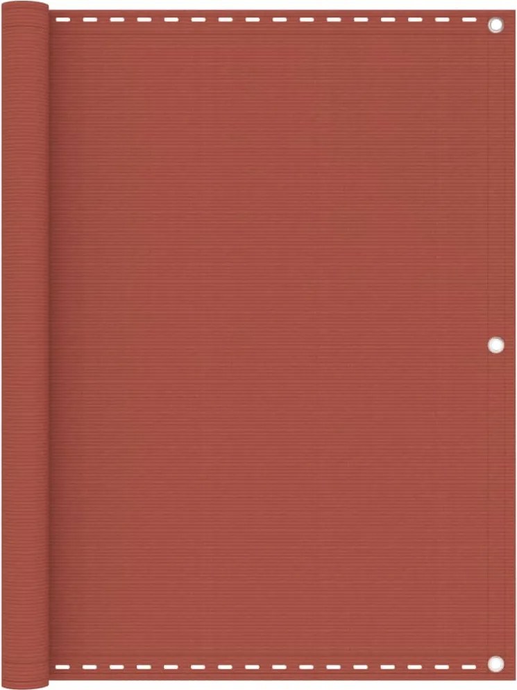 Balkonová zástěna terakota 120 x 300 cm HDPE 310952