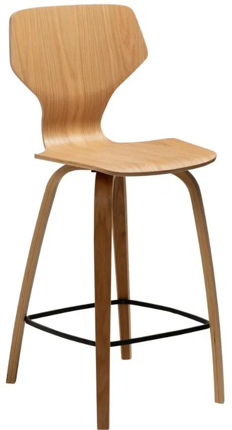 OnaDnes -20% ​​​​​Dan-Form Dubová barová židle DAN-FORM S.I.T 65 cm
