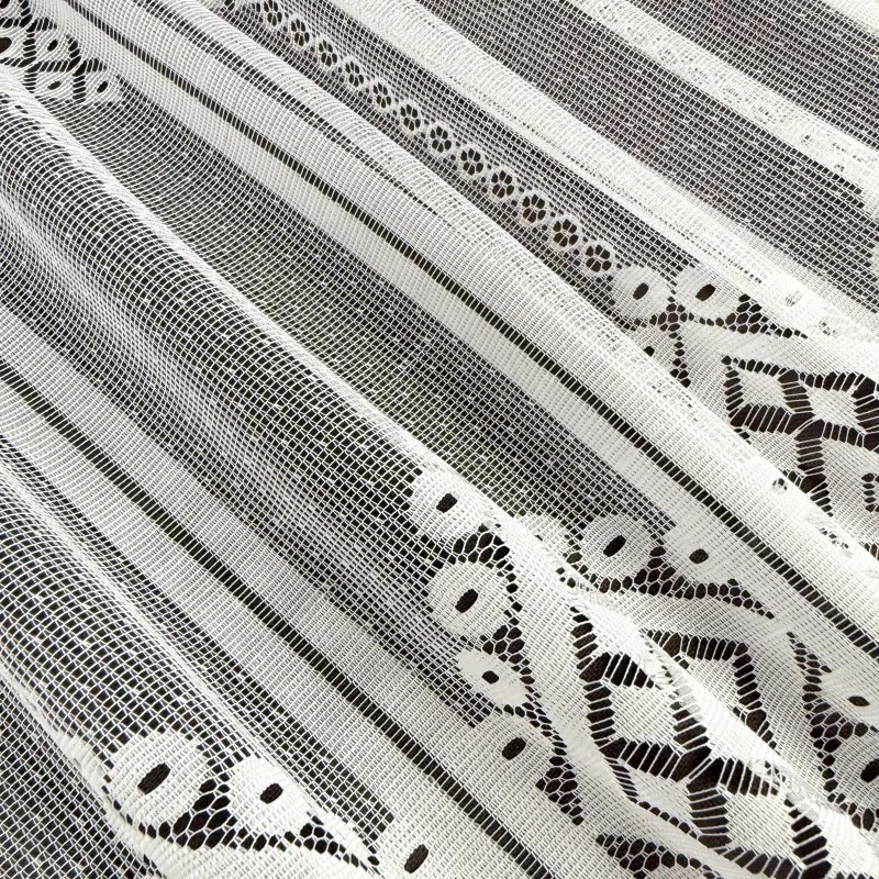 Vitrážová žakárová záclona bílá 40,60 cm 1524 Ervi metráž
