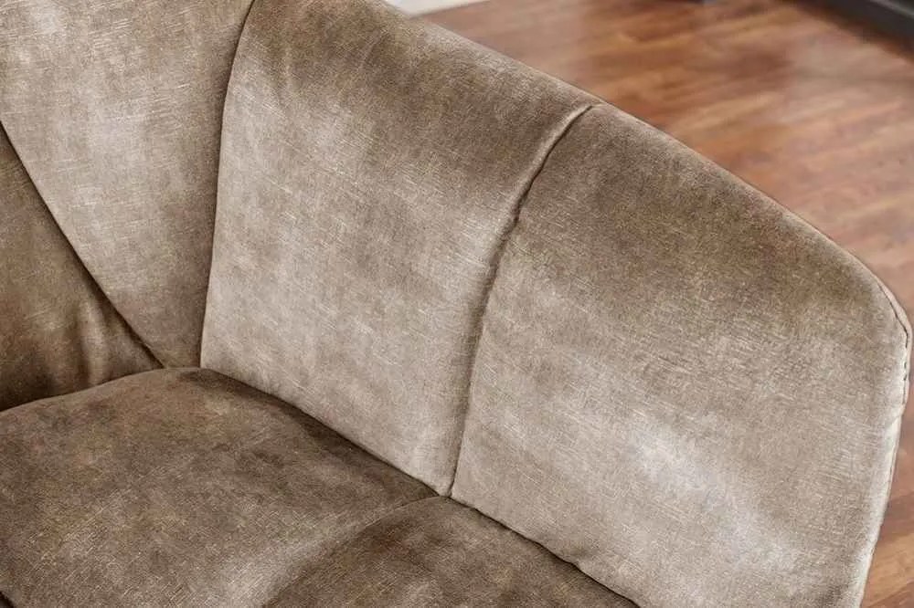 Designová otočná židle Vallerina béžová / šedo-hnědá