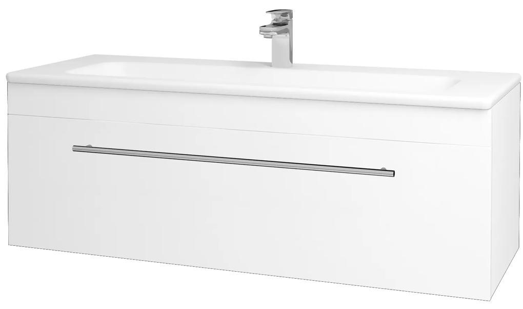 Dřevojas Koupelnová skříň ASTON SZZ 120 Varianta: N01 Bílá lesk / Úchytka T01 / D20 Galaxy