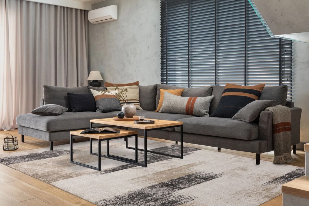 Tribeca Design Kusový koberec Zoom Lines Beige Rozměry: 200x290 cm