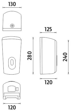 Nimco Bezdotykový zásobník na pěnové mýdlo HP 9531S-P-04