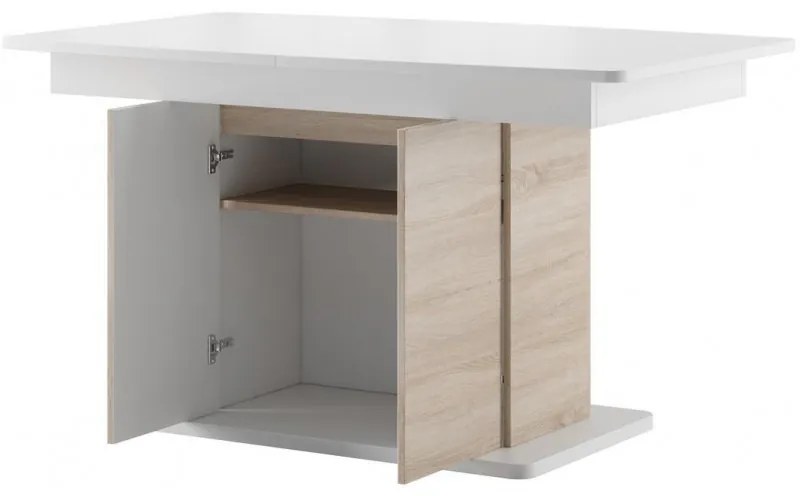 Casarredo Jídelní stůl rozkládací POLSA 03 dub sonoma/bílá