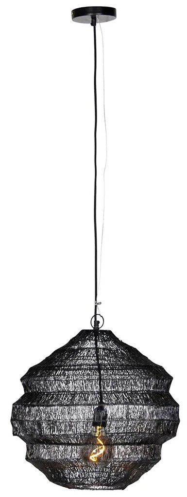Orientální závěsná lampa černá 45 cm x 40 cm - Vadi