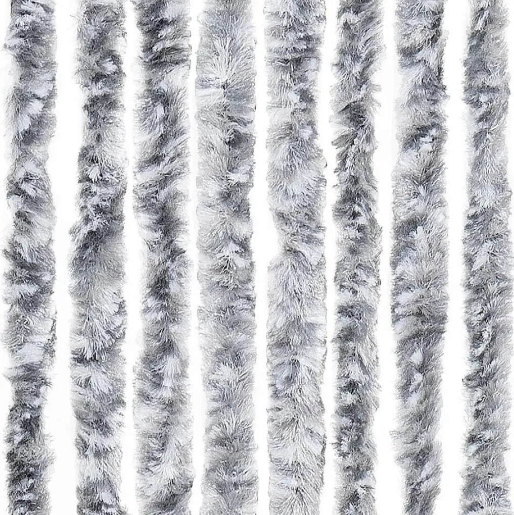 vidaXL Závěs proti hmyzu 100 x 220 cm žinylka [284281] Barva: Světle šedá a tmavě šedá
