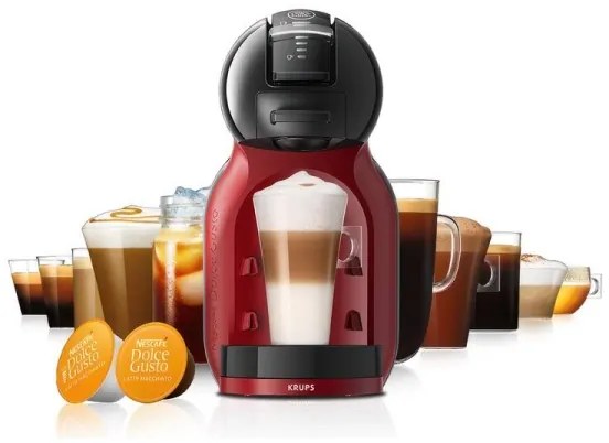 Krups - Kávovar na kapsle NESCAFÉ DOLCE GUSTO MINI ME 1500W/230V červená/černá