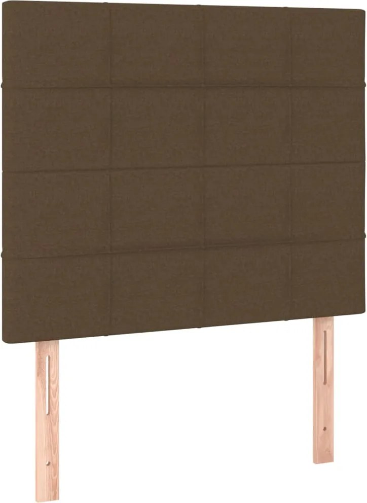 Box spring postel s matrací tmavě hnědá 80x200 cm textil 3137112