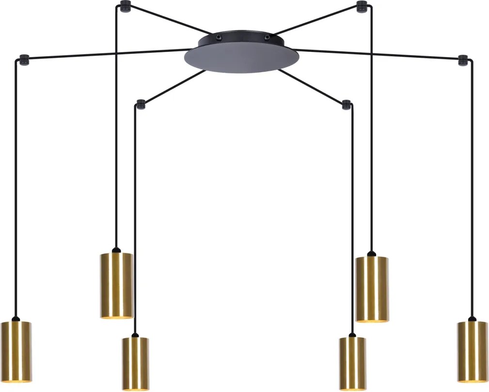 Lustr pavouk Kaja PUERTO 4893/6×bodovka GU10
