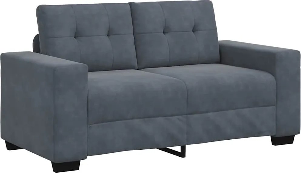 Set pohovek 3 ks Tmavě šedá samet 3324640
