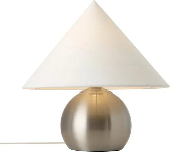 Bílá/v leskle stříbrné barvě látková stolní lampa (výška 38 cm) Connie – Ellos Home