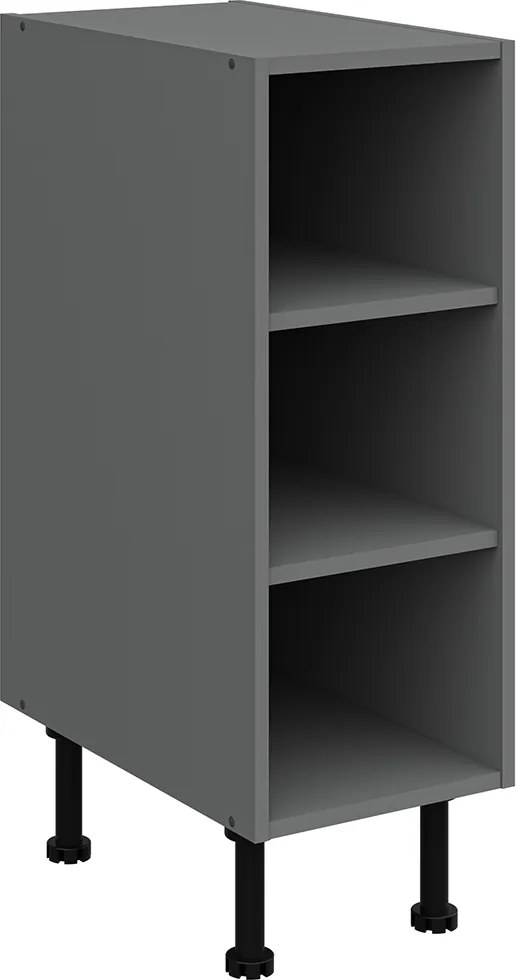 Kuchyňská linka ARIA ta | 300 + 180 cm | UNI dvířka | výška 251 cm | EXTRA VYSOKÁ | ANTIFINGER povrch | antracit/béžová