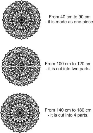 Elegantní mandala na zeď – stylová dekorace interiéry | SENTOP HDF0251