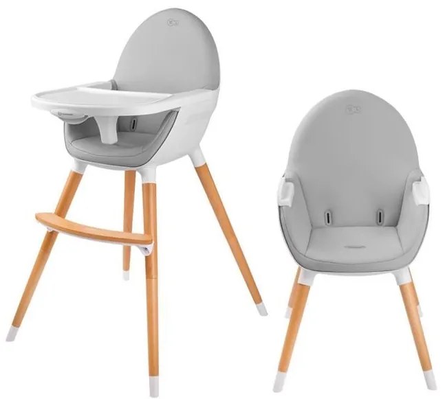 Designová rostoucí jídelní židlička Nordic barva: Bílá