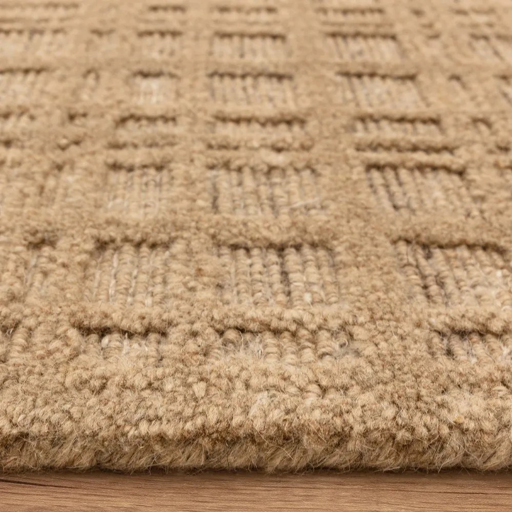 Béžový ručně tkaný koberec s příměsí vlny 120x170 cm Thatch Honey – Asiatic Carpets