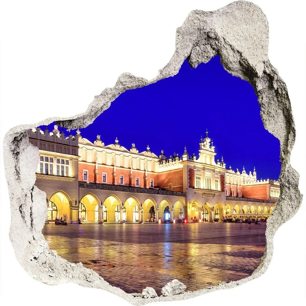 Wallmuralia Fototapeta díra na zeď 3D Krakov Polsko 75x75 cm