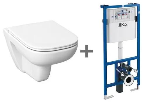 Jika Deep Podomítkový modul, závěsné WC rimless, bílá H6006140000002 set závěsné wc h820614+rámový podomítkový modul h895652