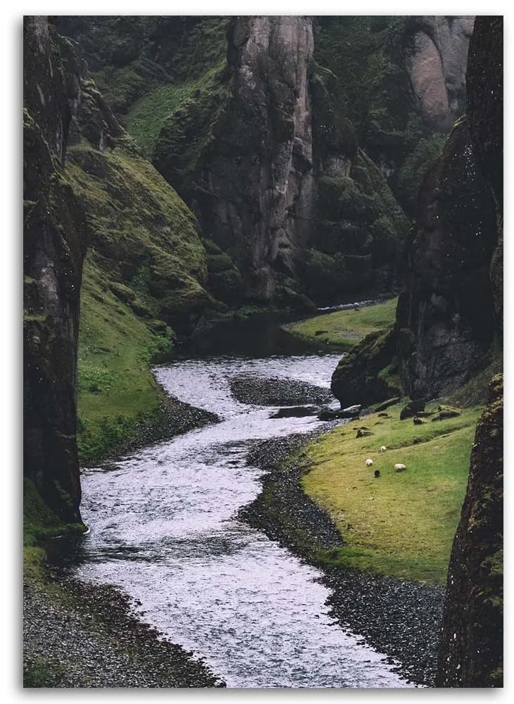 Gario Obraz na plátně Horský potok Rozměry: 40 x 60 cm
