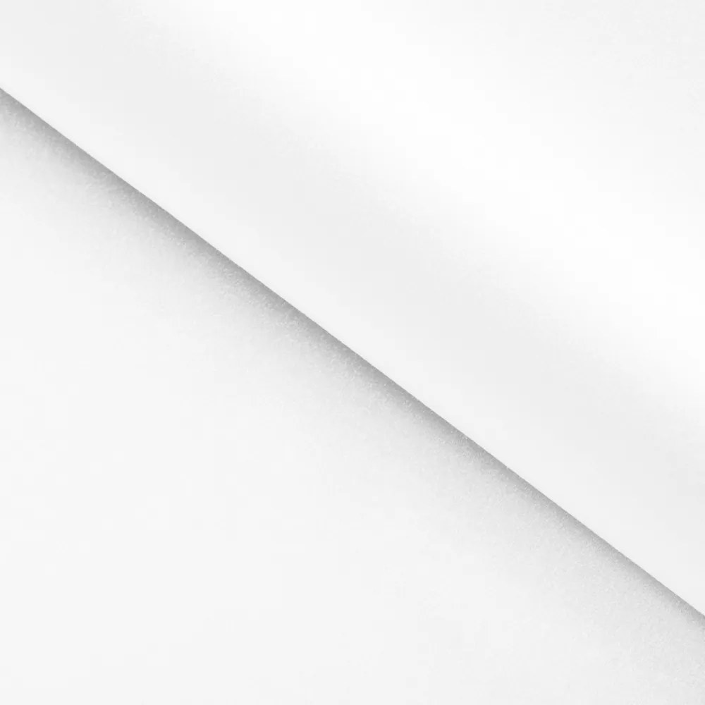 Látka polyesterový satén LUX-040 Bílá - šířka 150 cm