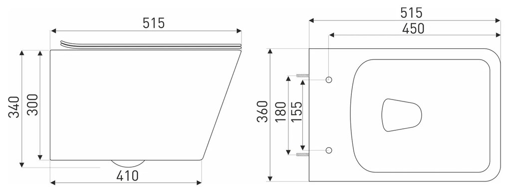 Aplomo Geberit Duofix Tinos/Delta white WC závěsný komplet