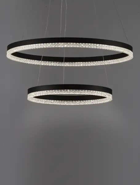 LED lustr Adria 2 černé