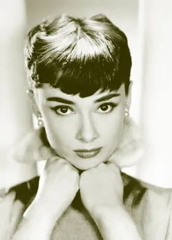 Plakát, Obraz - Audrey Hepburn - sepia, (61 x 91,5 cm)