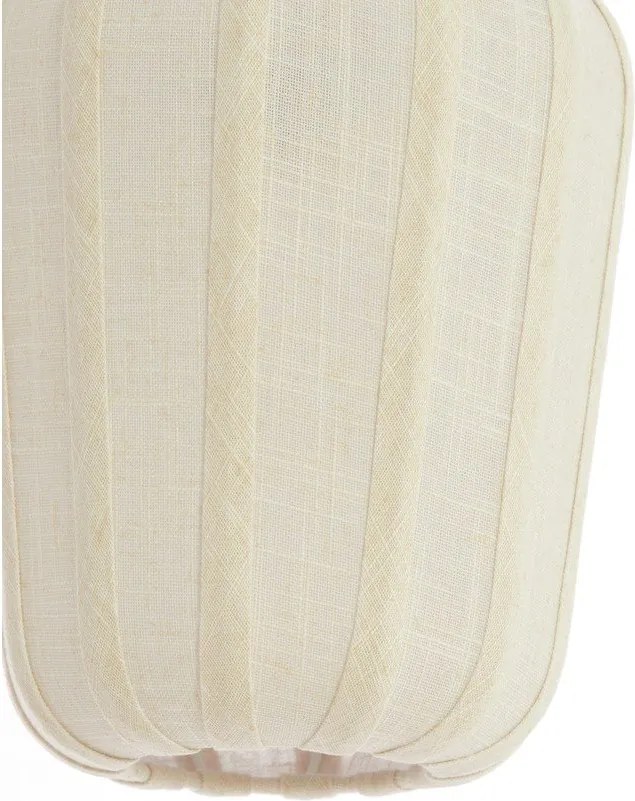 Bílé závěsné svítidlo s textilním stínidlem ø 10 cm Bibury – Light & Living