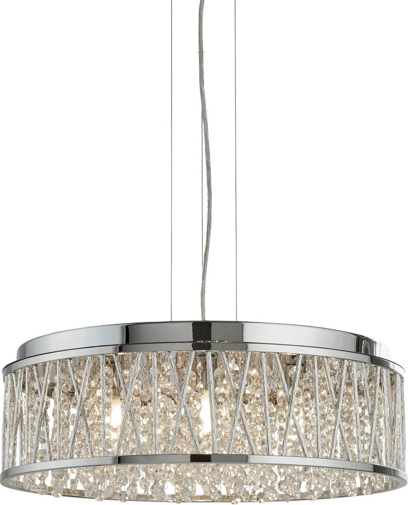 XXXLutz KŘIŠŤÁLOVÉ ZÁVĚSNÉ SVÍTIDLO, 48/135 cm - 003187005201