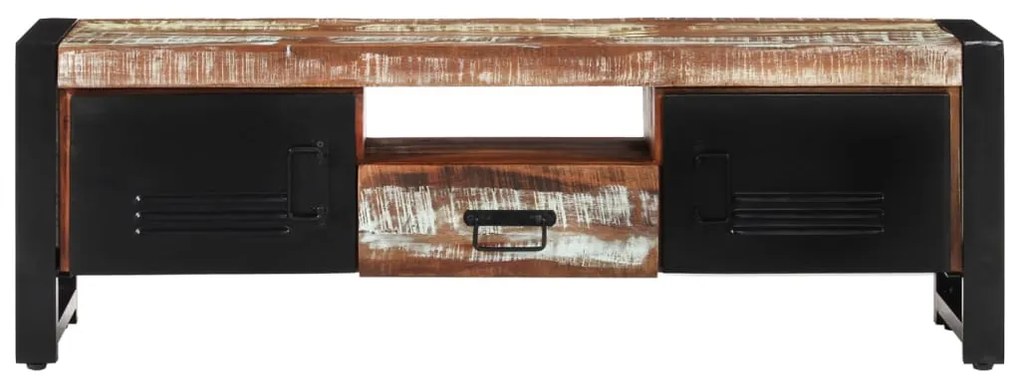 TV skříňka 120 x 30 x 40 cm masivní recyklované dřevo - Default Title