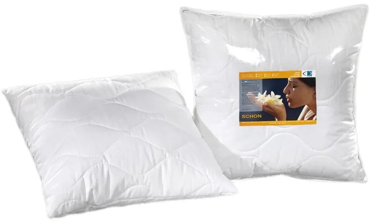 Antialergický polštář 70x80 Microline Schon bílý 1,00 kg 100% mikrovlákno AMW