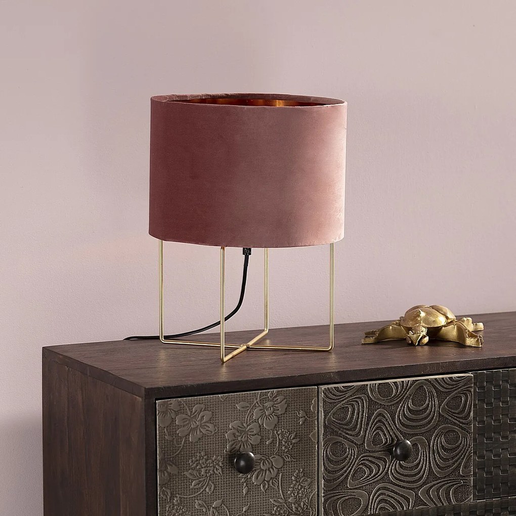 Stolní lampa Trixi Pink výška 37cm