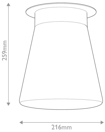 Kichler KL-ALBERS-F-T-BK-Stropní svítidlo ALBERS 1xE27/40W/230V pr.21,6cm černá