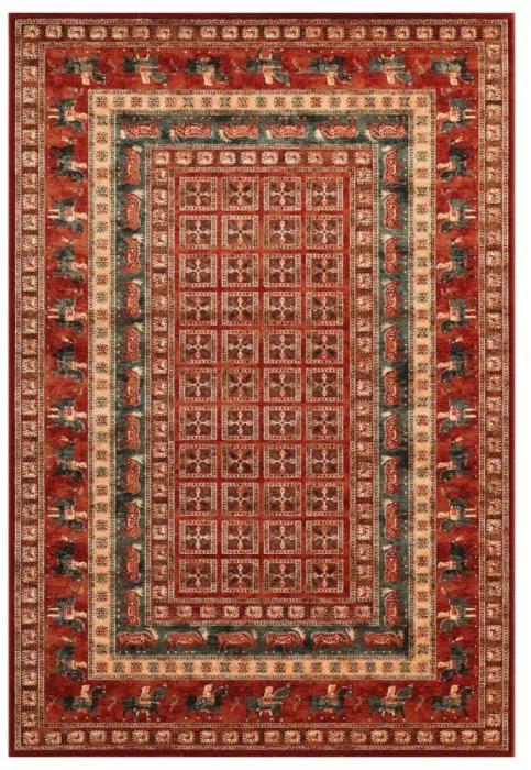 Perský kusový koberec Osta Kashqai 4301/300 červený Pazyryk Osta 67 x 275