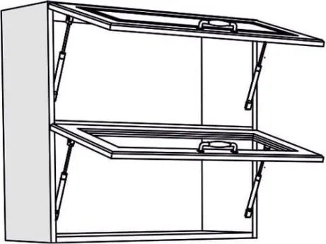 Spodní skříňka Rustic VH80 B - bílá